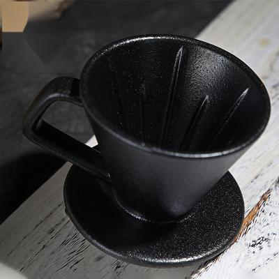 China Classic Design Ceramic Coffee Maker with Porcelain Mug and Custom Pour over Dripper Set for sale