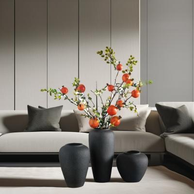 China Vaso de vidro de flores de cores personalizadas perfeito para ocasião do ano chinês e listras verticais à venda