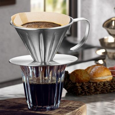 China Unbreakable Stainless Steel Dripper for Milk Tea Portable Handle Foam Maker Included for sale