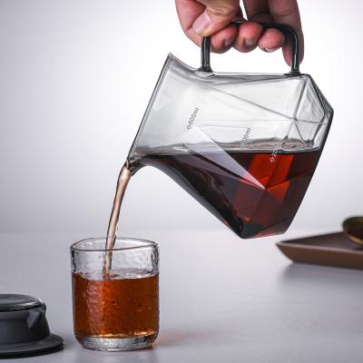 Cina Tazza per gocciolante di vetro ad alto borosilicato per versare sopra il caffè 400 ml di capacità resistente al calore in vendita