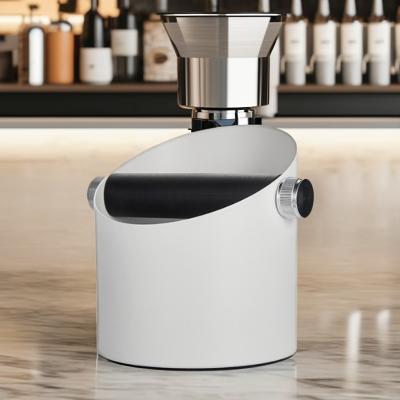 China Removable Bar Non-Slip Base Stainless Steel Espresso Knock Box for Easy Cleaning for sale