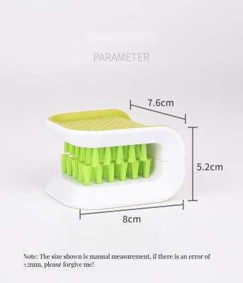 China Multi-Functional Scrub Brush for Toilet and Kitchen Knives Durable Nylon Hand Design for sale