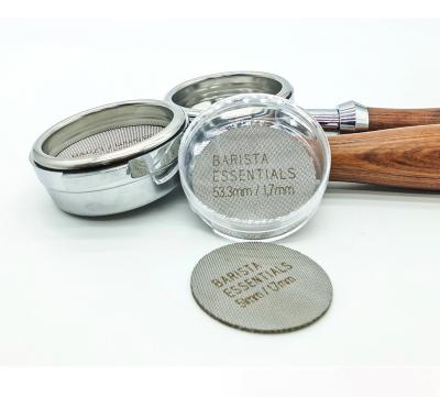 China Gepersonaliseerde grootte roestvrij staal koffiefilter 58mm Grootte Mesh oppervlak Thee gestopte melk Te koop
