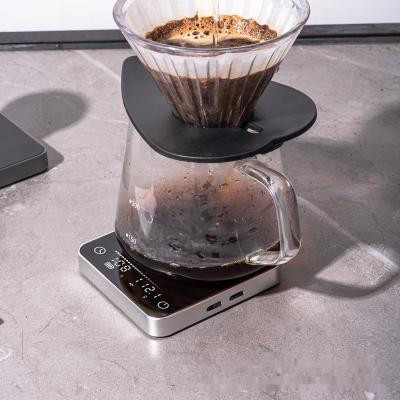 Cina Scala digitale del caffè 2kg/0.1g Dimensione personalizzata Timer ricaricabile ABS Design per attrezzi da tè in vendita