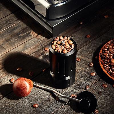 China Manual Coffee Grinder with 48mm Flat Burr and Modern Stainless Steel for sale