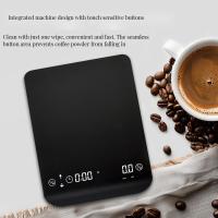 China 2024 Rechargeable 3kg Capacity Coffee Scale with Timer Functionality and Round Design for sale