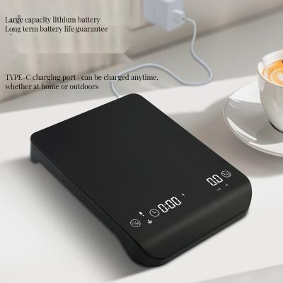 Cina Timer e Bamboo a base di silicone Scala digitale ricaricabile per caffè 3kg/0,1g Precisione in vendita