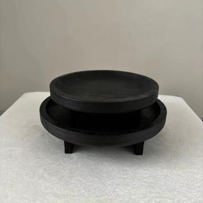 China Wood Display Stool for Baking Dishes Kitchenware Showcase Eco-Friendly Customizable for sale