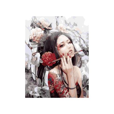 Cina Home Office Decorazione alberghiera Creative DIY Portrait Kits per tela d'arte a olio dipinta a mano in vendita