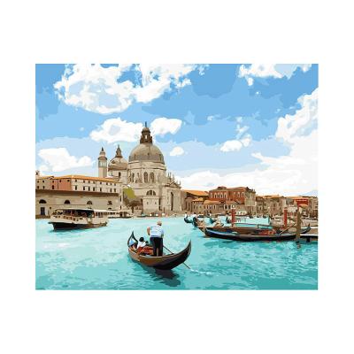 Cina Home Office Decorazione alberghiera Creative DIY Portrait Kits per tela d'arte a olio dipinta a mano in vendita