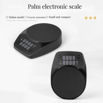 China Schuimmelk ABS Shell Espresso Modes Type-C Charging Digital Kitchen Palm Coffee Scale met Timer Te koop