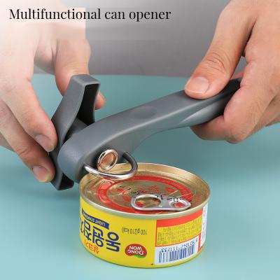 China Abridor de latas de cocina de tamaño personalizado con perno de giro fácil y abrebotellas de acero inoxidable en venta