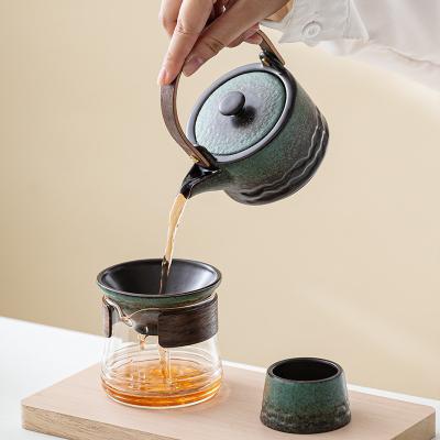 Cina Elegante teiera in ceramica in stile antico Perfetta per feste e occasioni speciali in vendita