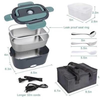 China Large Automatic Heating Portable Plastic Lunch Box for Adults and Children at School for sale
