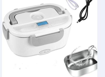 China 1300ML Portable Plastic Lunch Box with USB Heating Feature for Kids Four Compartments for sale