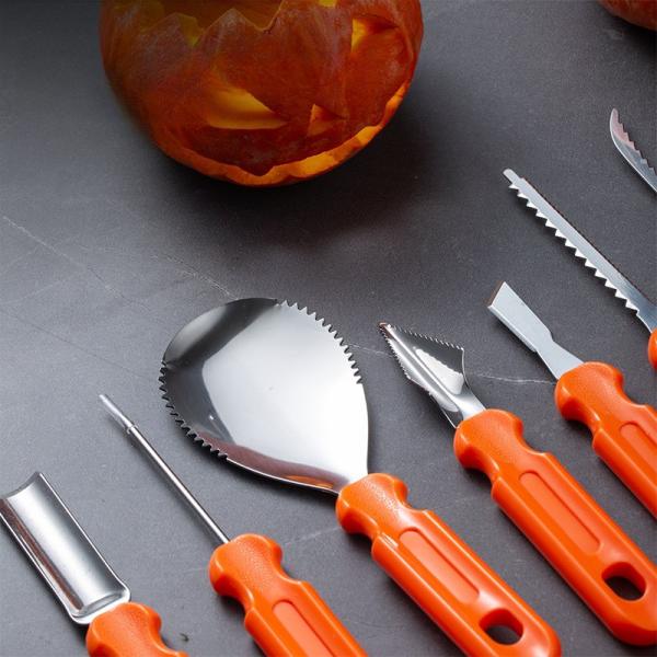 Quality Plastic Halloween Pumpkin Carving Knife Set for DIY Pottery Tool and Vegetable for sale