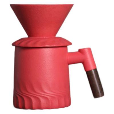 China Modern Design Matte Zwarte Keramische Koffifilter Drupper Set voor Home Restaurant Hotel Te koop