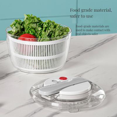 China Preparação rápida e fácil de salada com braços inteligentes Bamboo Little Salad Herb Spinner à venda