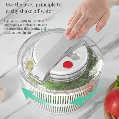 China Girador de ensalada eléctrico de bambú de una mano para preparar ensalada rápida y fácilmente en venta