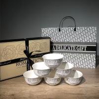 China Dinnerware Sets Exquisite Smooth Stoneware Tableware with Customized Bowls and Plates for sale