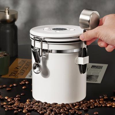 China 1500 ml op maat gemaakte kleurrijke koffiemelkbak van roestvrij staal van kunststof voor voedselopslag Te koop