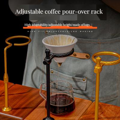 China Upgrade Your Coffee Setup with Solid Wood Drip Stand and Food Grade Filter Station for sale