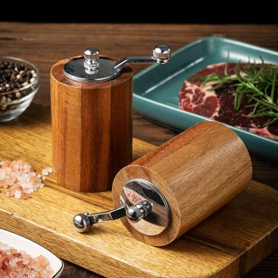 China Adjustable Coarseness Flax Seed Grinder and Hand-Cranked Salt Pepper Mill for Household for sale