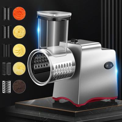 China Elektrische groentengrater Groot kaliber bamboe kaas versnipper machine voor Formaggio 250W Te koop