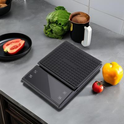 Cina Scala di pesatura domestica con LID 3kg/0,1g per versare sopra il timer del caffè batteria LCD retroilluminata in vendita