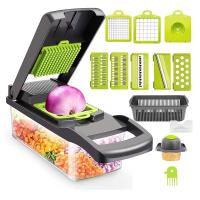 China 15-Piece Multifunctional Bamboo Vegetable Cutter for Fruit and Vegetable Processing for sale