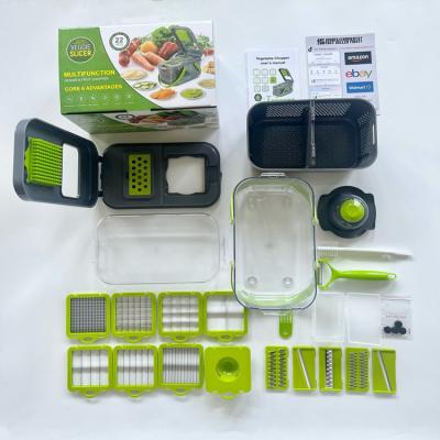 China Highly ABS Plastic Multi-Functional Food Slicer Vegetable Cutter Chopper for Home Kitchen for sale