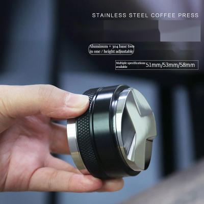 China Handheld Barista Tamper Distributor 54mm Umweltschutzfreundlicher Espresso Portafilter Kompatibel zu verkaufen