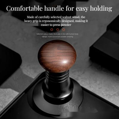 Cina Barista' Essential Dimensione regolabile 51/53/58mm Coffee Tamper Set con maniglia in legno massello in vendita
