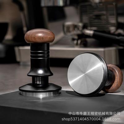 China Restaurant Coffee Portable Solid Wood Handle 51/53/58mm Coffee Tamper for Espresso for sale