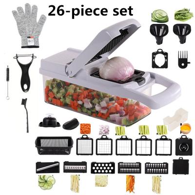 Cina Genius 22-funzione in acciaio inossidabile Bambù Food Chopper Il tuo versatile strumento da cucina in vendita