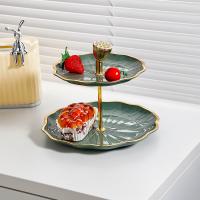 China 10-Inch White Ceramic Plate 3-Layer Disposable Plates Tableware for Valentine's Day Easter for sale