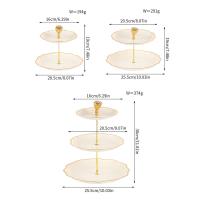 China 10-Inch White Ceramic Plate 3-Layer Disposable Plates Tableware for Valentine's Day Easter for sale