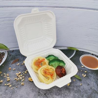 Cina Scatole da pranzo in plastica quadrata bianca contenitori alimentari compatti con coperchi di sicurezza a microonde in vendita