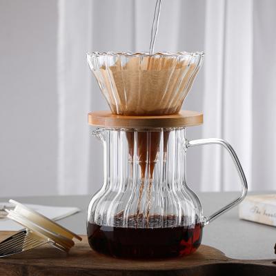 China Customized Logo Acceptable Glass Kettle Heat Resistant for Water Lemon Tea Coffee for sale