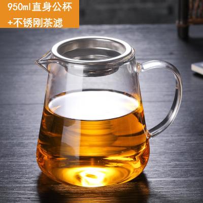 China Customized Logo Acceptable 500ML Elegant Square Borosilicate Glass Cup Set with Handles for sale
