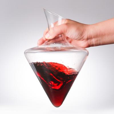 China Decanter Bottle Clear High Borosilicate Glass 1000ml with Elegant and Modern Design for sale
