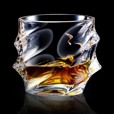 China Custom Engraved American Style Heavy Base Whiskey Shot Glasses for Whisky Bar Parties for sale