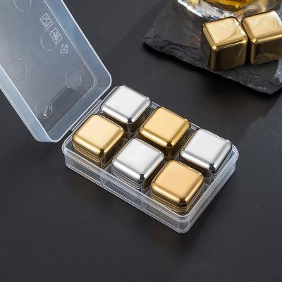 China DIY Ice Cube Tray Mold for Bar Club Drinking Customized Size Metal Square Dice Ice Cubes for sale