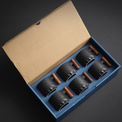 Cina Tazza da tè e tazza da vino in vetro in ceramica su misura Moderno design per il campeggio 2024 arrivi in vendita