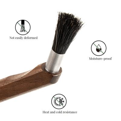 Cina Supermercati 'Deve Avere Maniglia di Legno Naturale Pellettine Macchine da caffè Spazzola per la pulizia in vendita