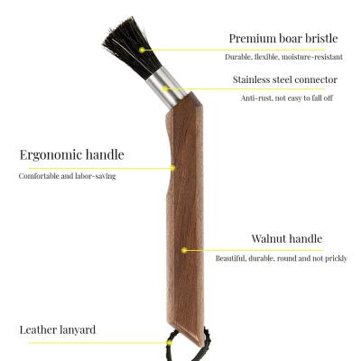 China Boar Hair Bristle Beard Brush for Men Custom Wood Logo Pcs Package Handle Wood Material Brush for sale
