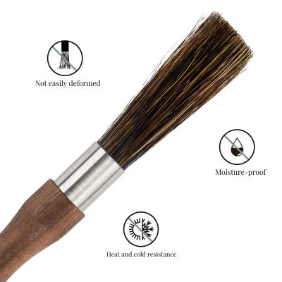 Cina Logo personalizzato doppio lato Soft Boar Bristle Nail Cleaning Brush per altri bambù naturali in vendita