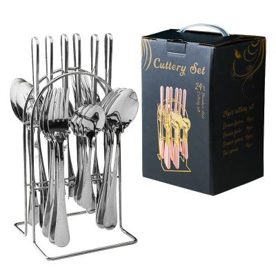 Cina Flatware imposta posate in oro in acciaio inossidabile per feste di nozze sostenibili in vendita