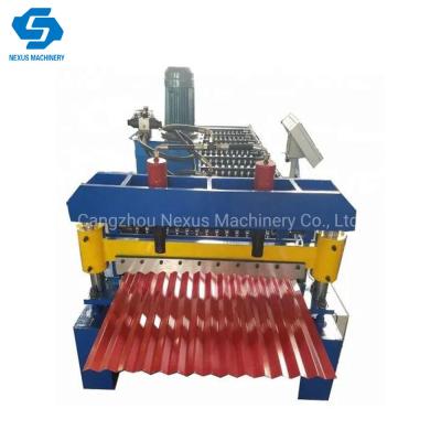 China Color Steel Corrugated Roofing Sheets Making Machine for Iron Sheets for sale