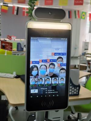 China HFSecurity RA08TPlus Multi Person Face Temperature Detection And Recognition Sensor And Time Attendance System for sale
